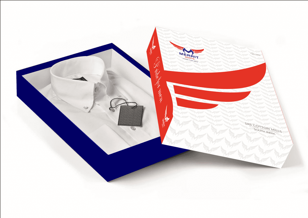 SRS Textiles Shirt Box Packaging Design – Creative Prints Strategic ...