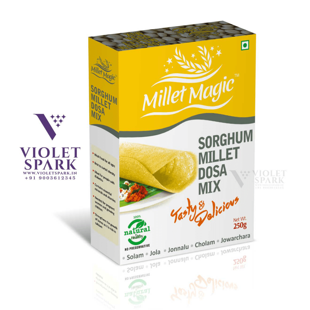Millet Magic Sorgam Dosa Mix Box Packaging Design – Creative Prints is ...